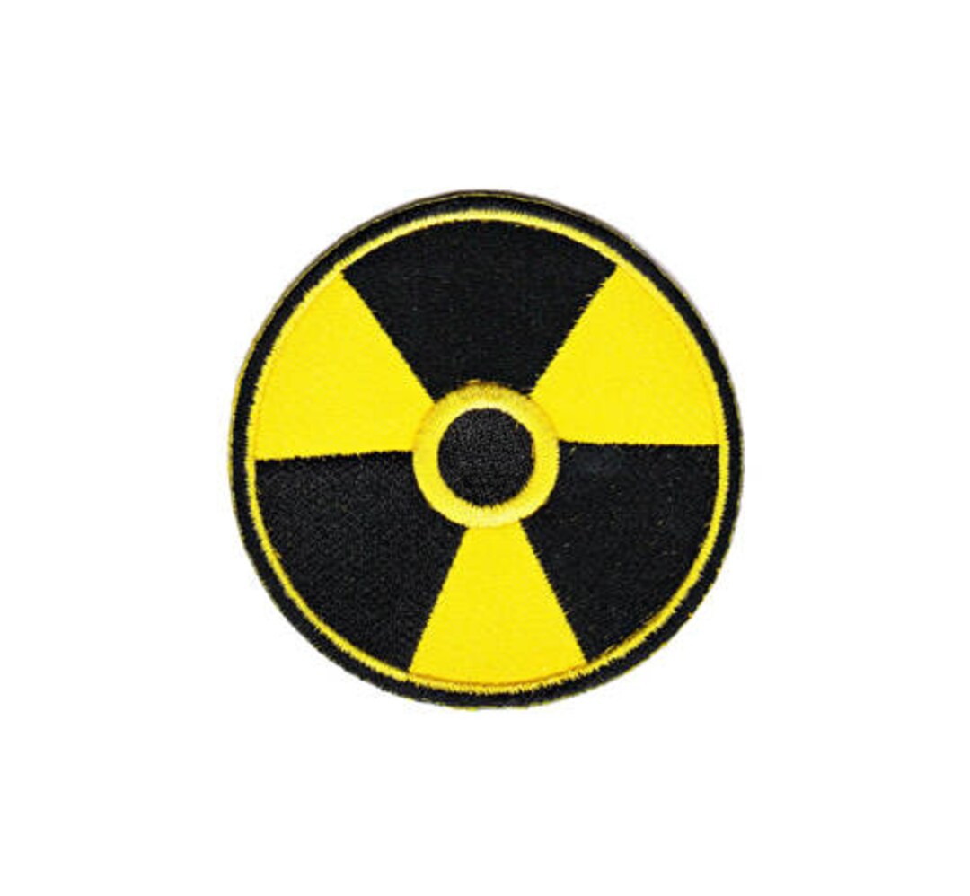 As54 Radioactive Badge Patch Environmental Danger Sign Iron-on ...