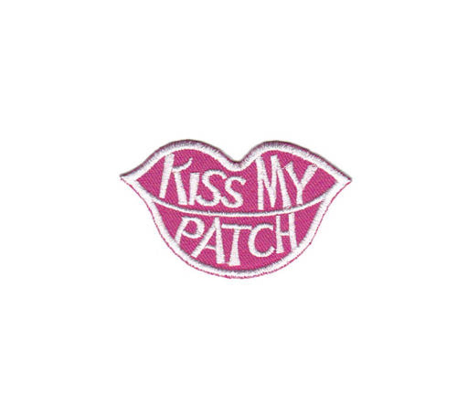 Bb26 Kiss My Patch Mouth Pink Lips Love Patch Iron-on Applique Patch Size 4.0 X 6.7 Cm - Etsy UK