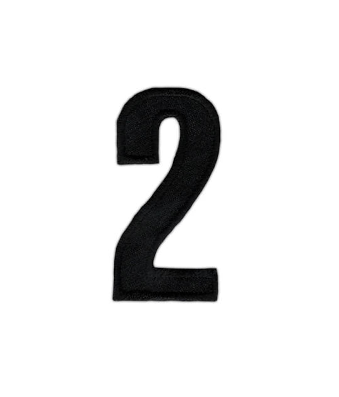 AS40 Number 2 Two Black Patch Badges Ironing Application Patch - Etsy