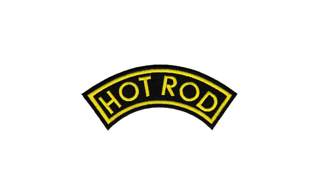 Ad78 Hot Rod Patch Old School Tuning Iron-on Application Patch Size 12 ...
