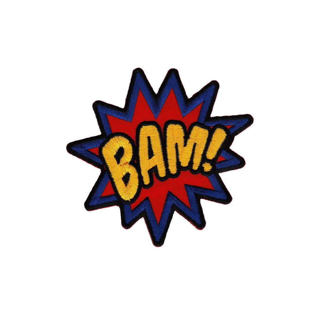 Ab87 BAM! Comic Cartoon Animation Children's Patch Iron-on Applique ...