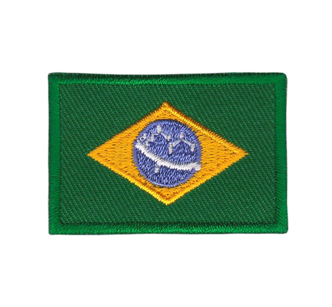 Bk33 - Brazil Flag Small Patch Iron-on Application Patch Size 4.5 X 3.0 Cm - Etsy