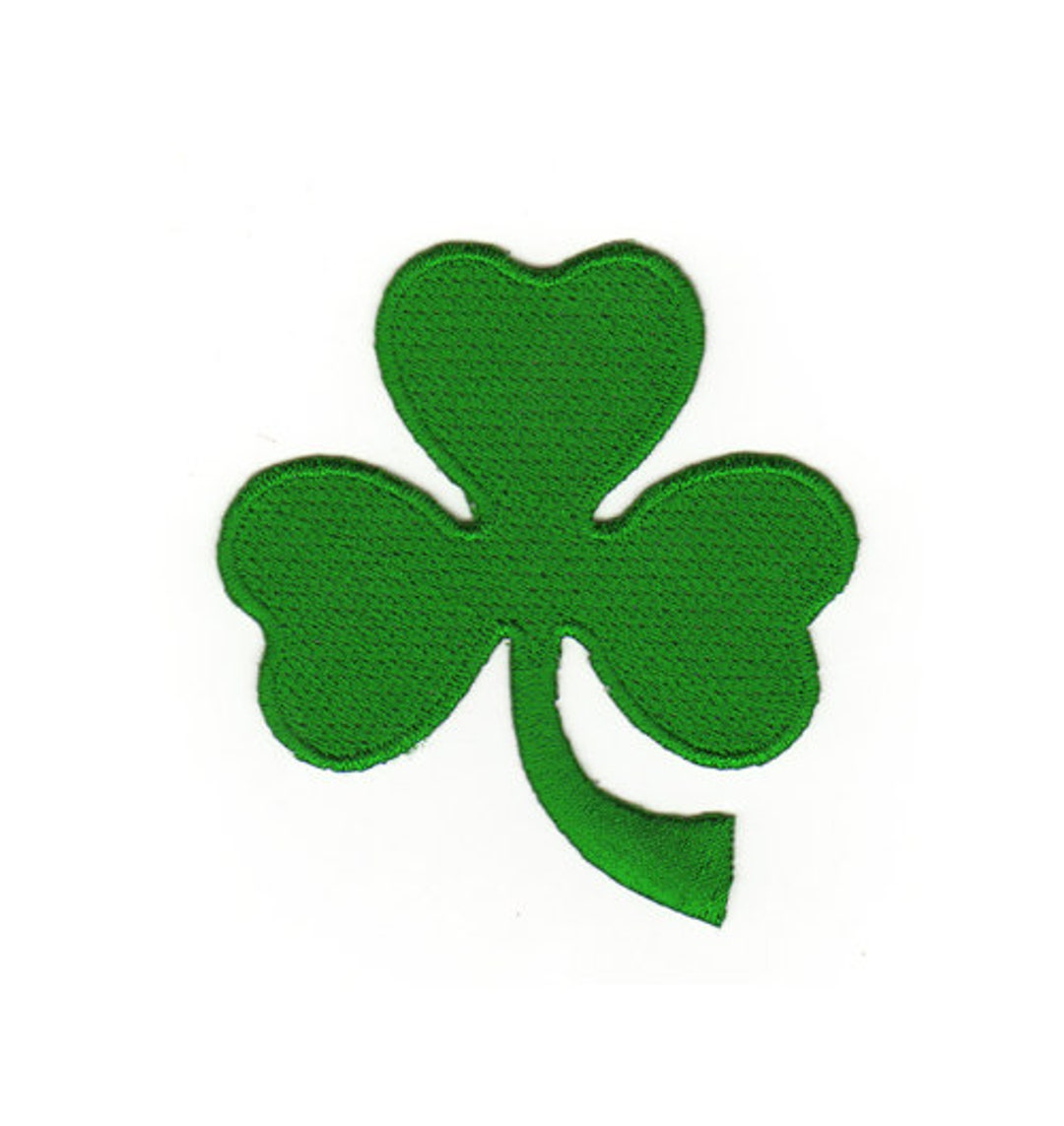 Au98 Cloverleaf Green Lucky Plants Patch Iron-on Children Application ...