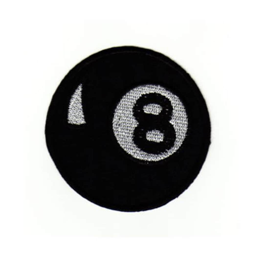 Ag57 8 Eight Ball Patch Balls Billiard Iron-on Applique Patch Size 7.0 ...