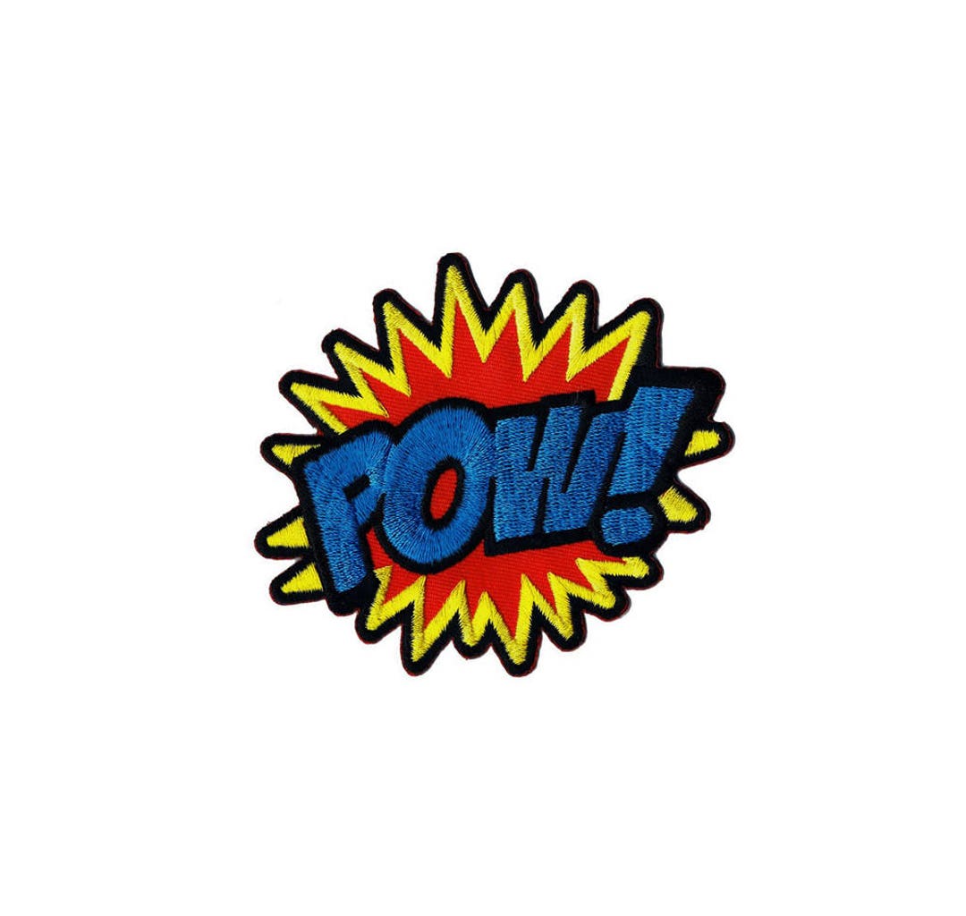 Ab82 POW! Comic Cartoon Animation Children's Patch Iron-on Applique ...