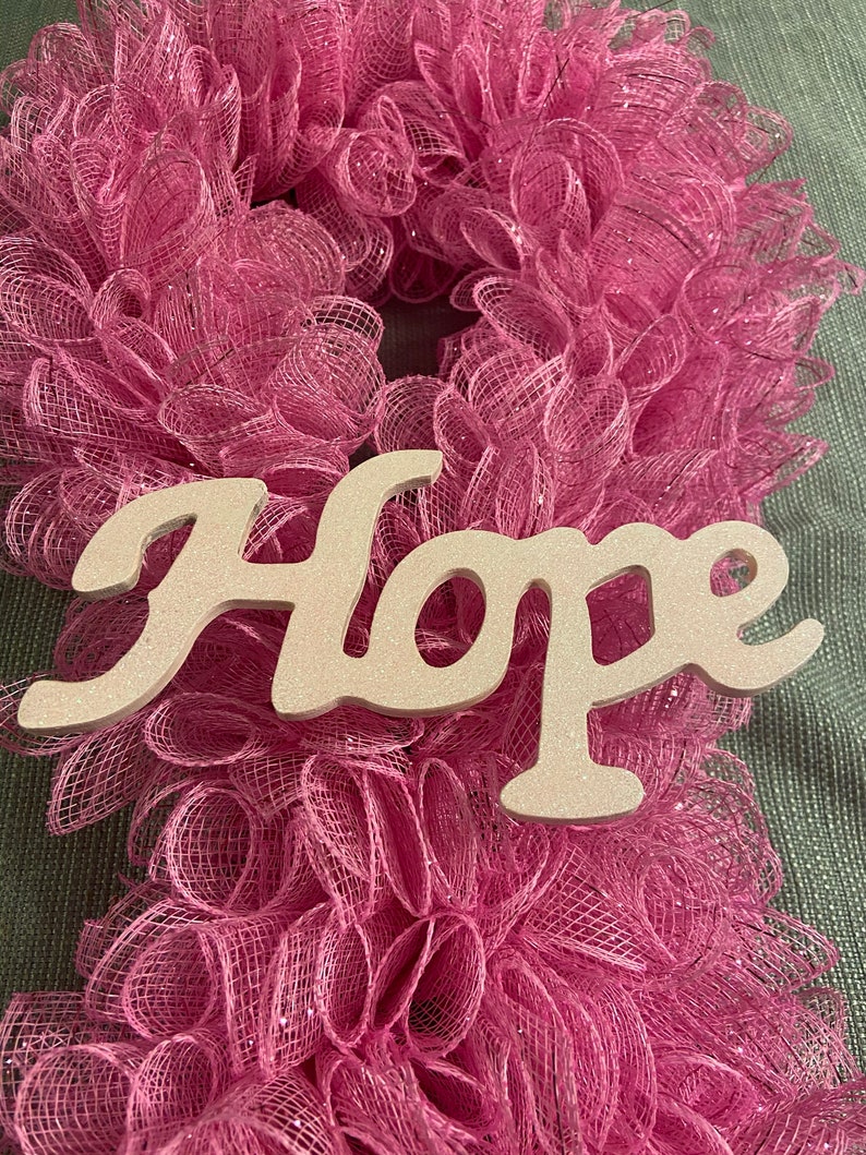 Pink Awareness Mesh Breast Cancer Mesh Pink Ribbon Pink Mesh - Etsy