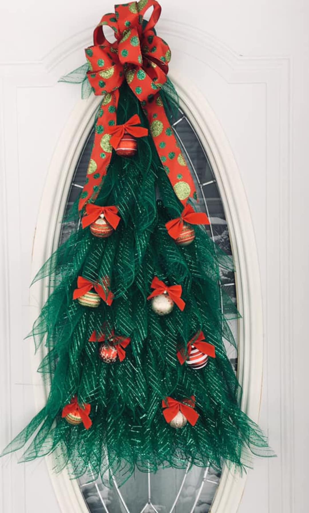 Christmas Tree Mesh Wreath Directions