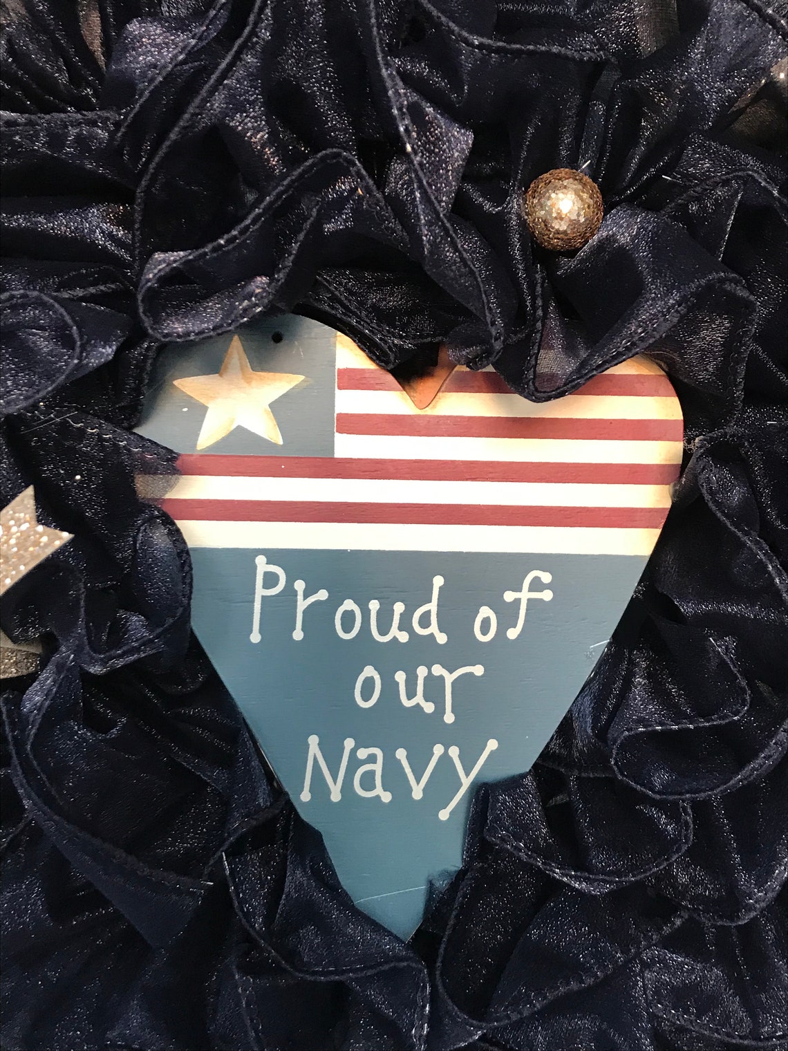 Navy Blue and Gold United States Navy Pride/deployment Ribbon - Etsy