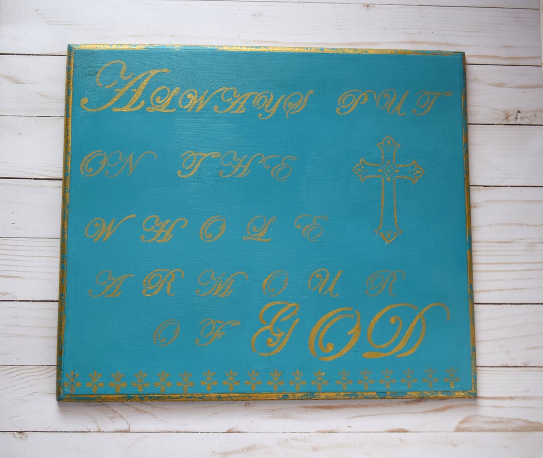 Bible Verse Scripture Office Sign for Christian / Spiritual Hallway ...