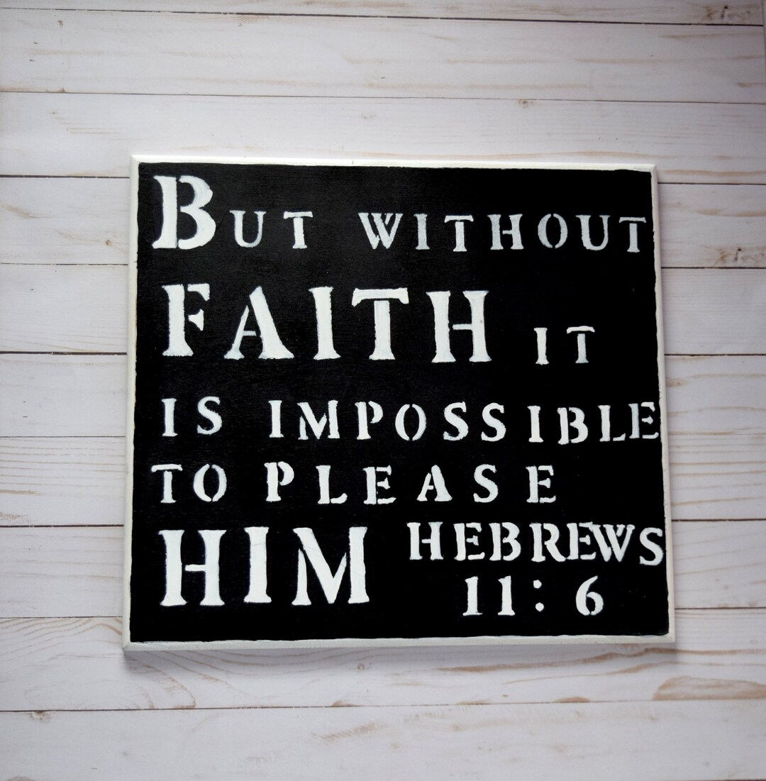 Wood Sign With Bible Verse for Christian Men Women Living in the Word ...