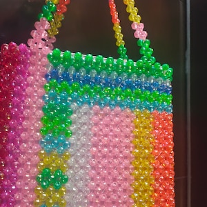 Beaded Block Design Bag - Etsy