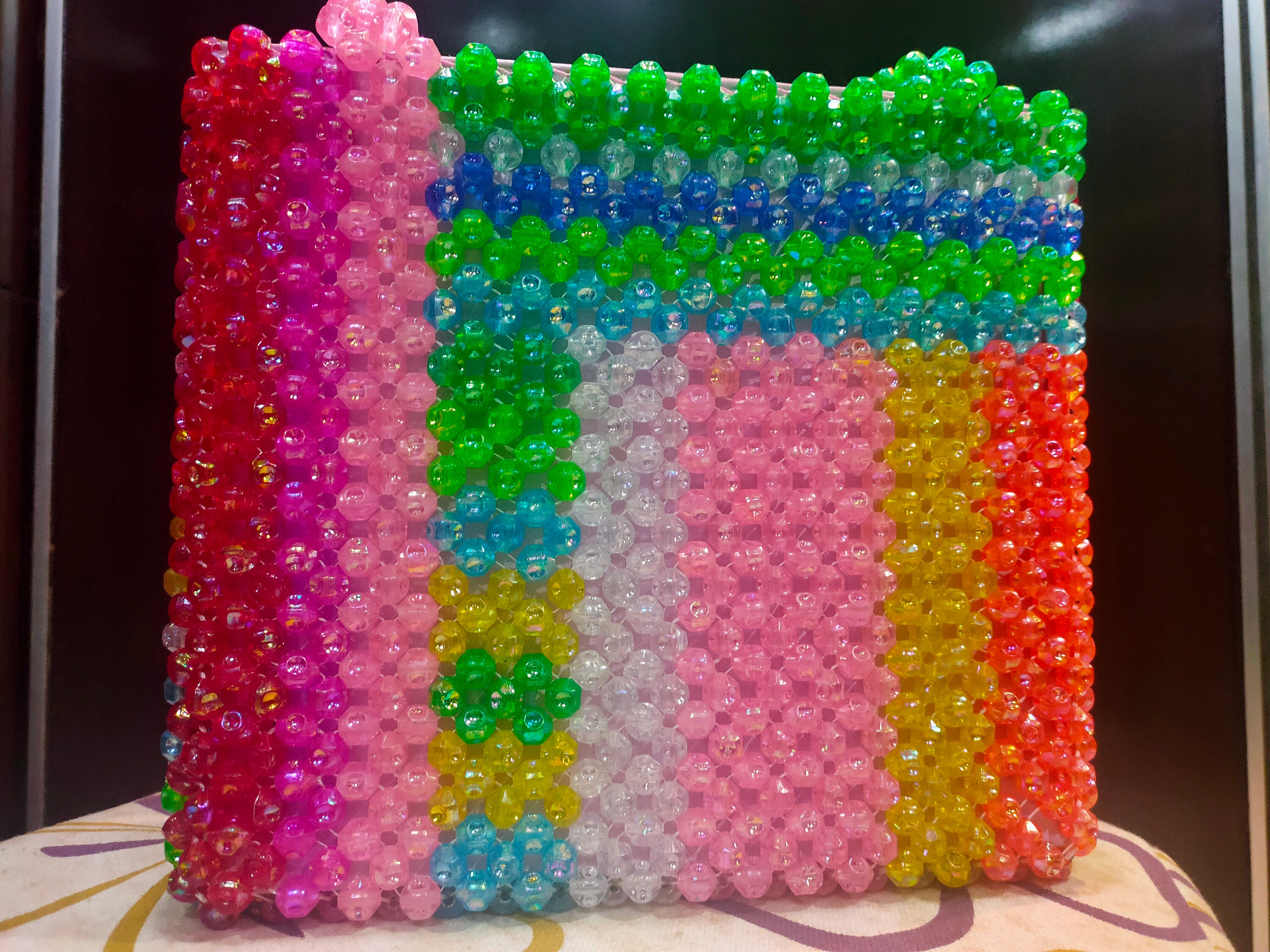 Beaded Block Design Bag - Etsy