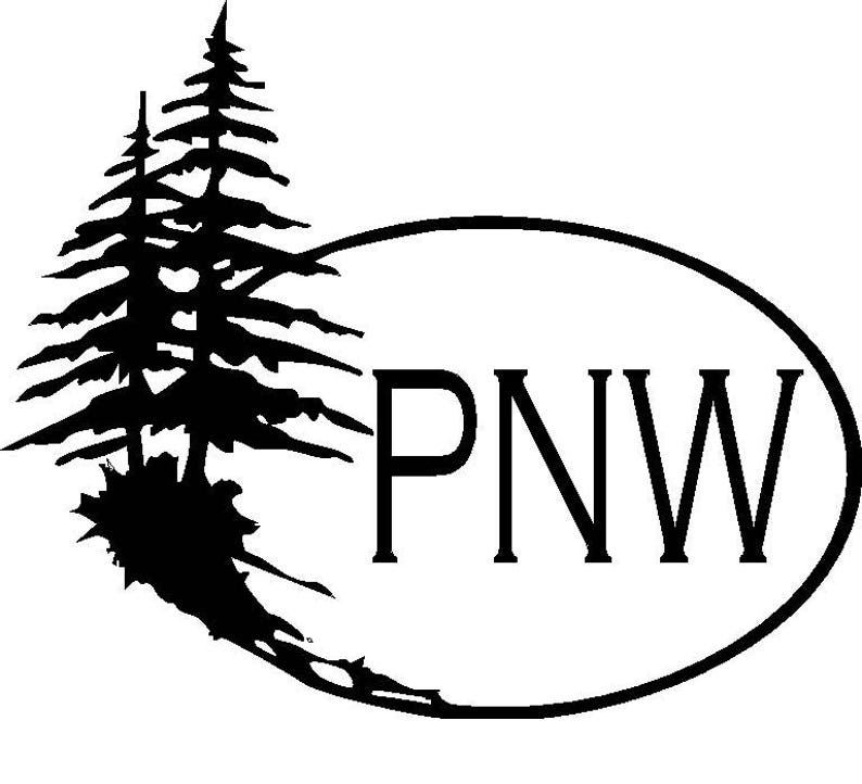 Pacific Northwest PNW Sticker/Decal | Etsy