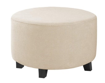 Round Ottoman Slipcover - Etsy