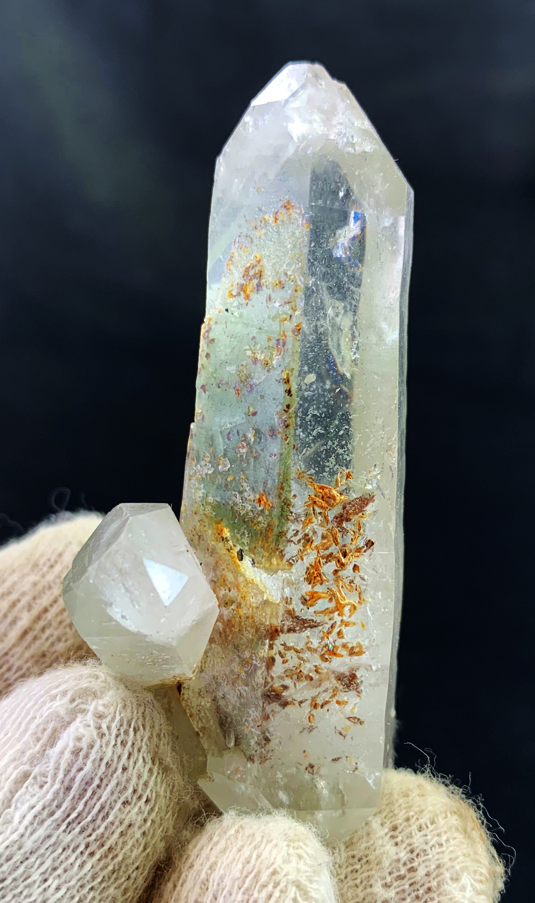 Rutilated Chlorine Inclusion Quartz Crystal From Skardu - Etsy