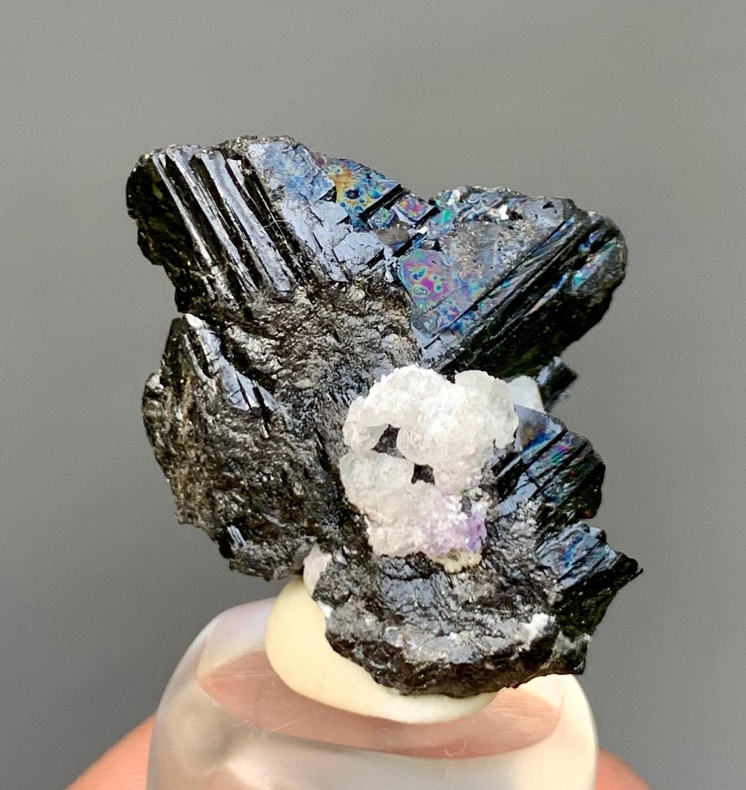 Rare Rainbow Cassiterite Crystal Bunch With Fluorite - Skardu Pakistan ...