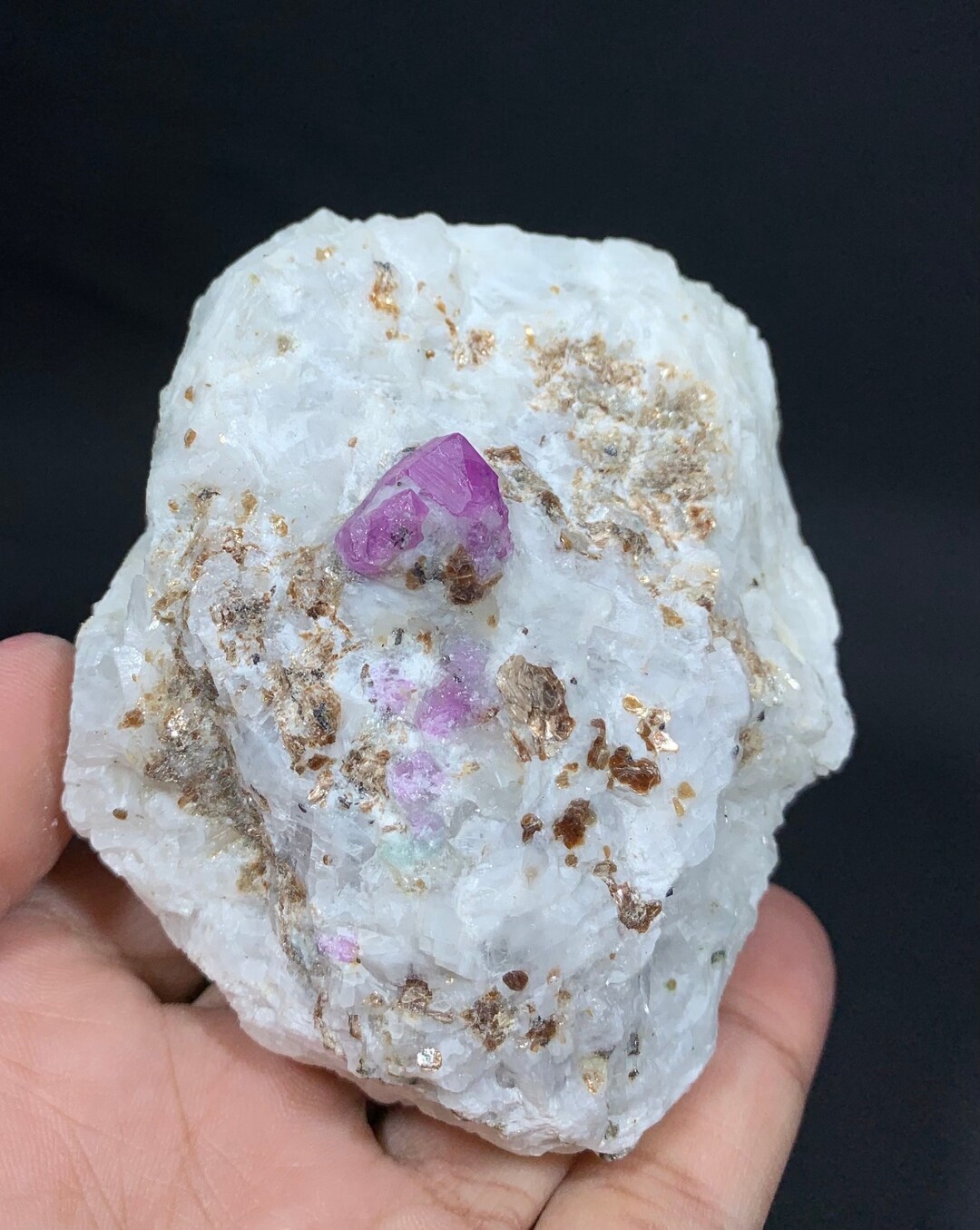 Natural Purple Color Ruby Specimen From Hunza Mine Gilgit Pakistan ...