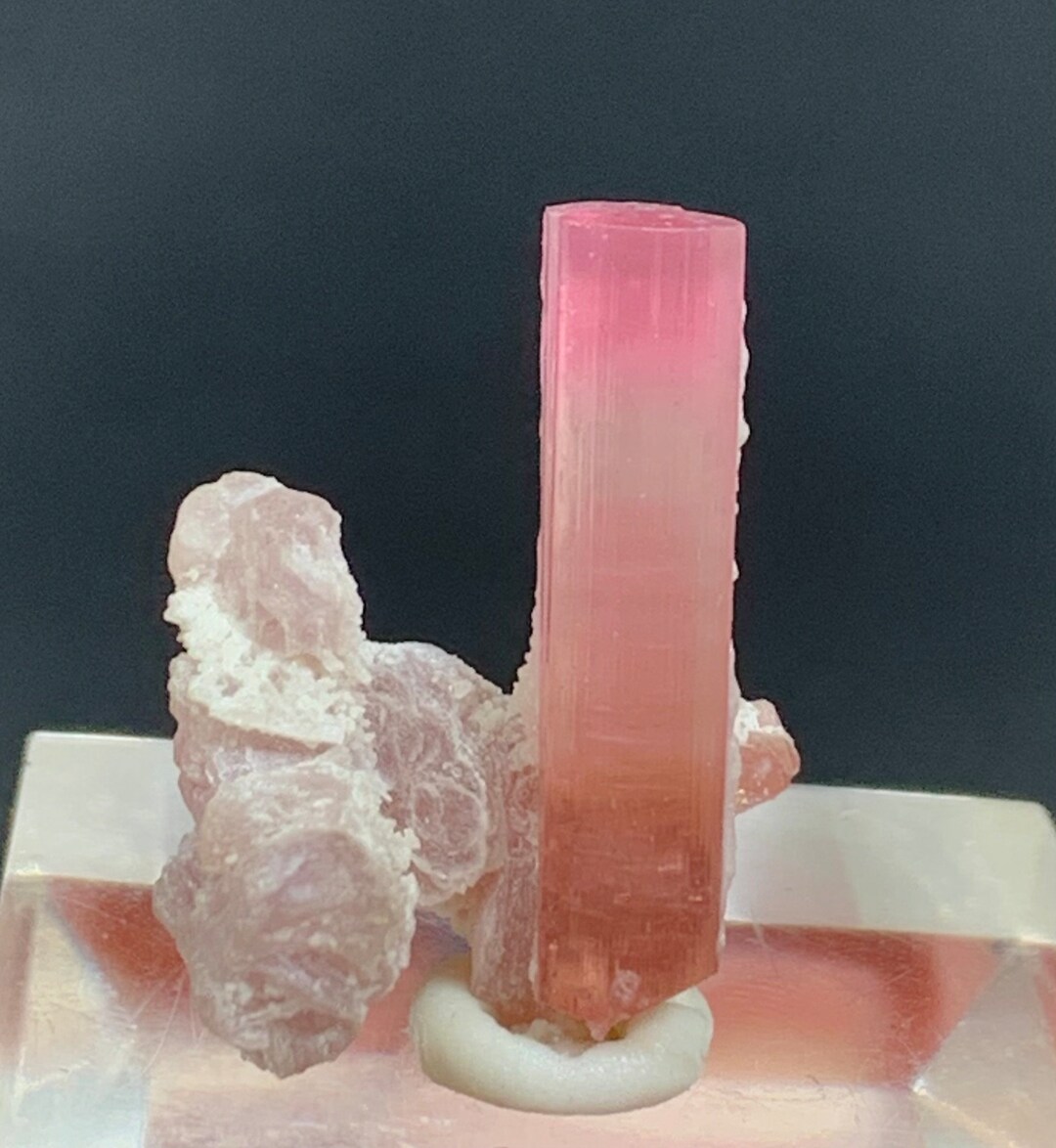 Deep Red Double Terminated Rubelite Tourmaline With Lepidolite From ...