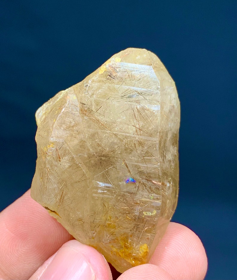 Natural Red Rutile Included Quartz Crystal From Skardu Pakistan, Red ...