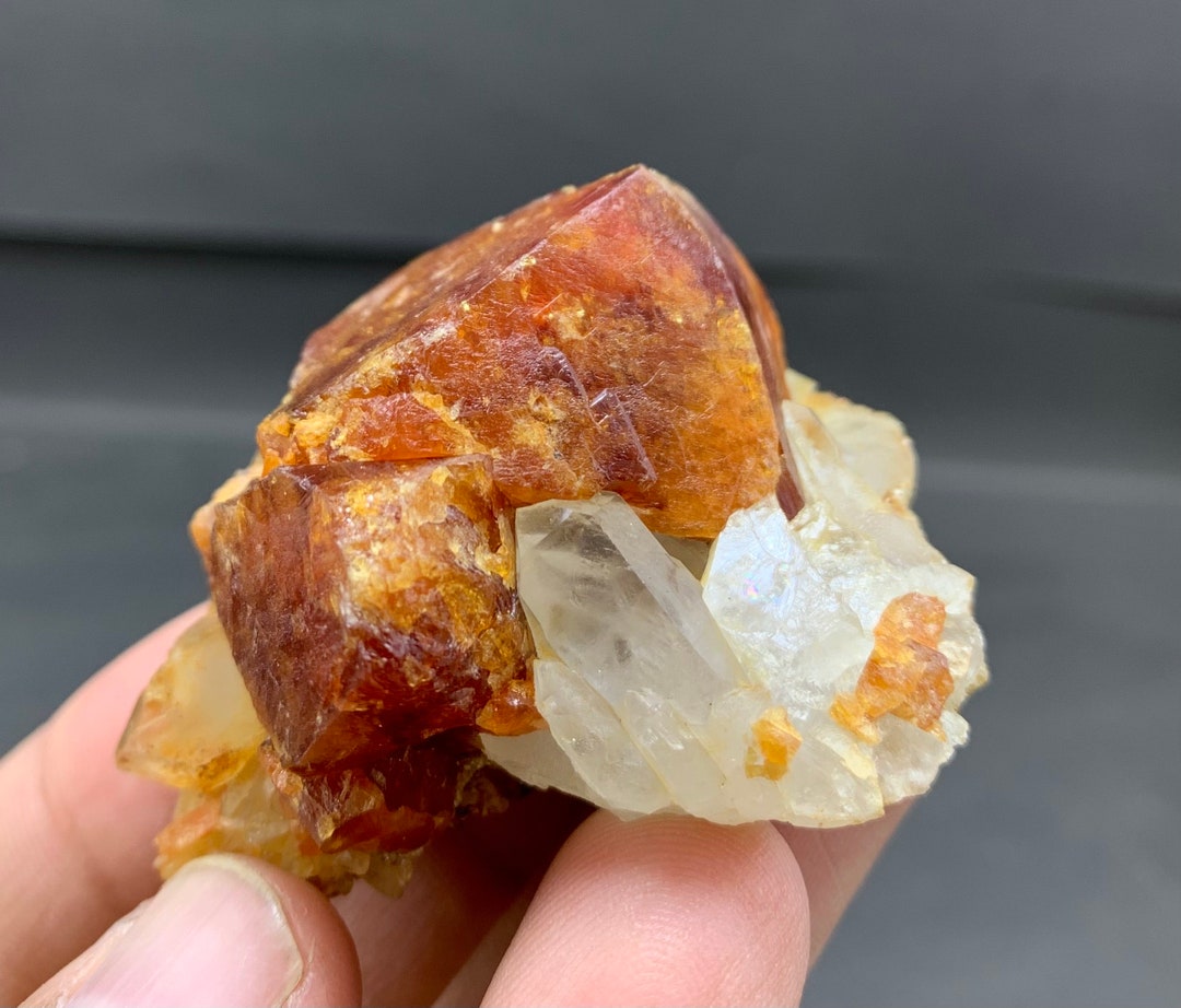 Orange Scheelite With Quartz: Shengus Mine, Pakistan - Etsy UK