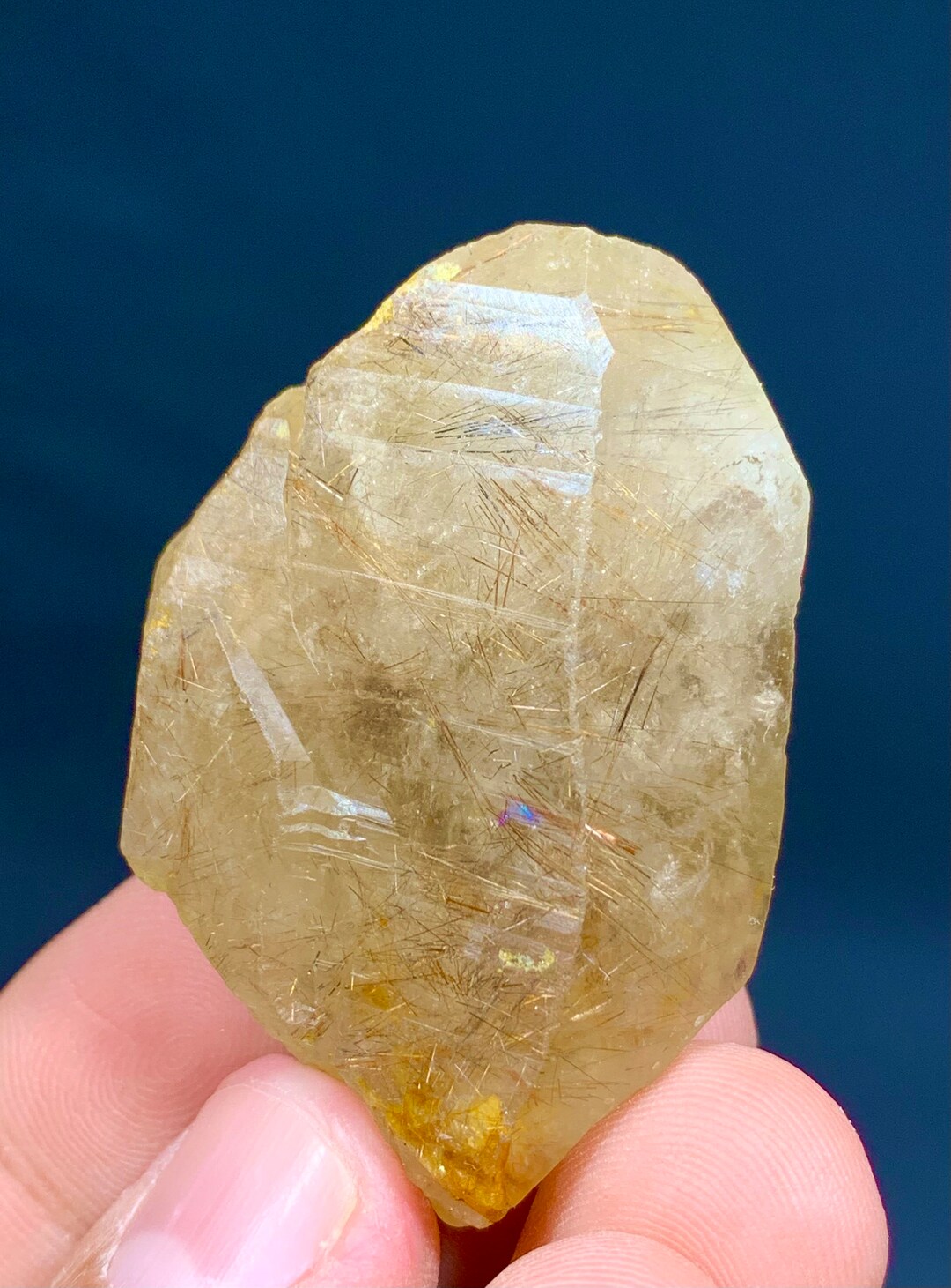 Natural Red Rutile Included Quartz Crystal From Skardu Pakistan, Red ...