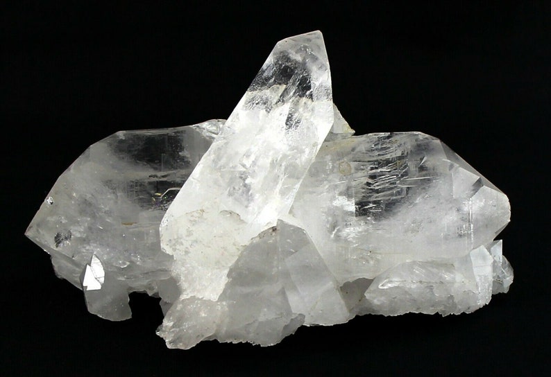 Cristal de cuarzo gemelo: Mina Shigar, Pakistán (81 x 125 x 76 mm) - Etsy México