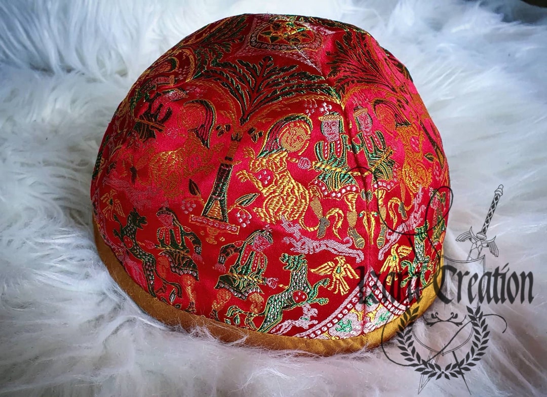 Viking Slavic Byzantine Silk Brocade Cap - Etsy UK