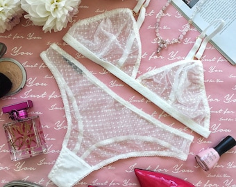 Transparent lingerie | Etsy