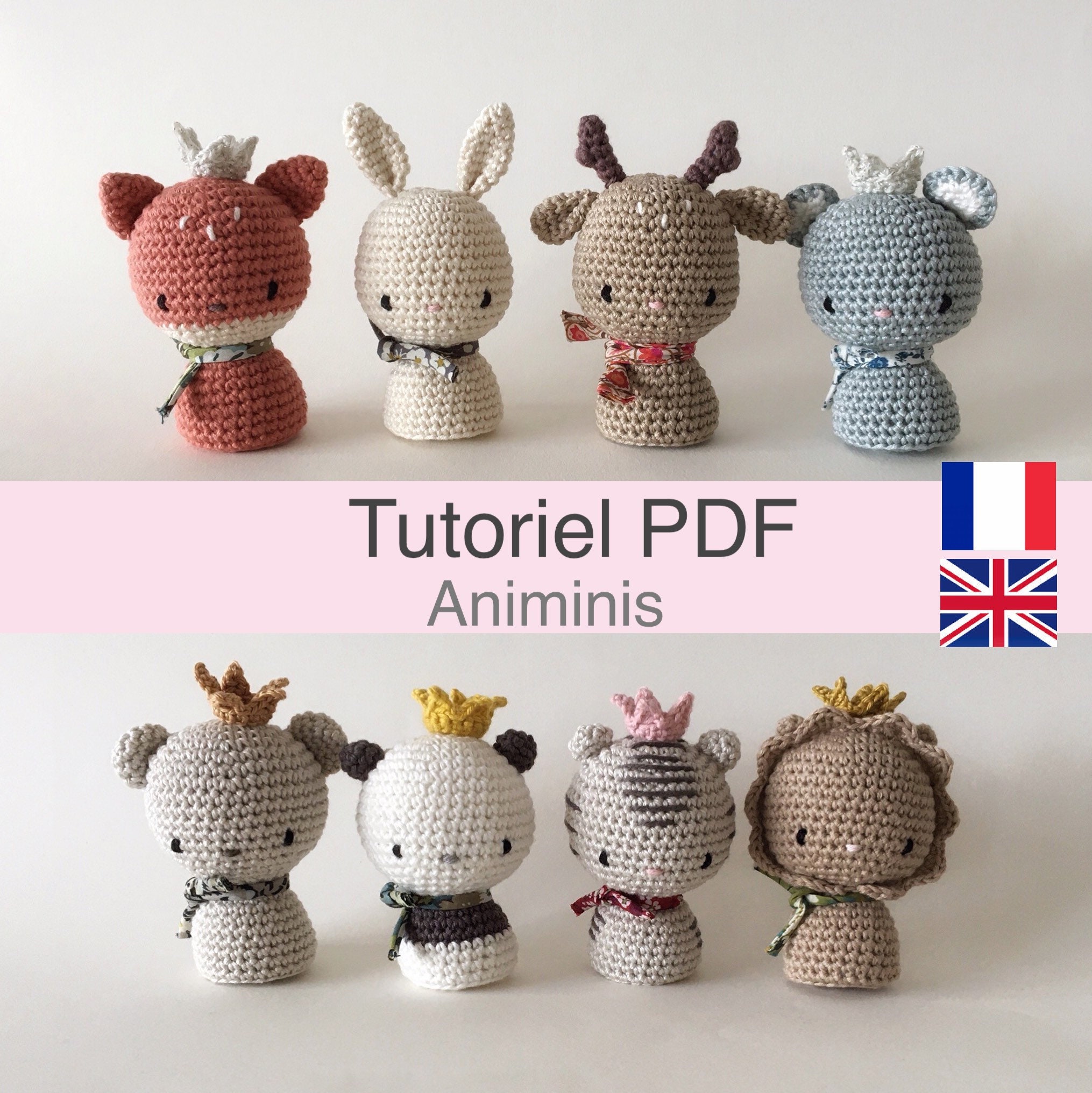 patron explications modele au crochet Tutoriel PDF en FRANCAISENGLISH mini poup\u00e9e au ...