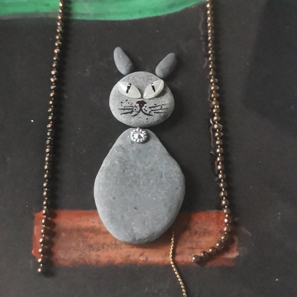 Pebble Art Cats - Etsy UK