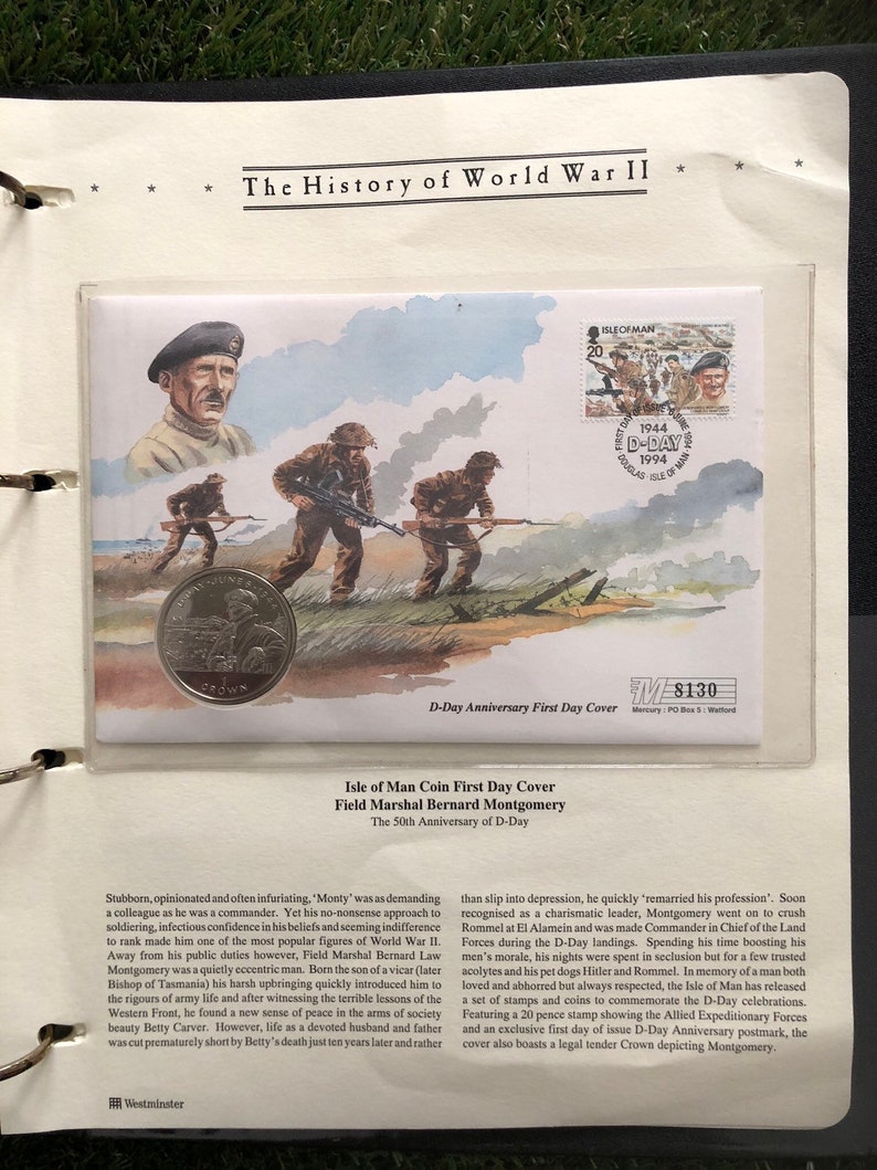 The History of World War 2 A4 Binder Book Coins and Stamps Collectibles ...