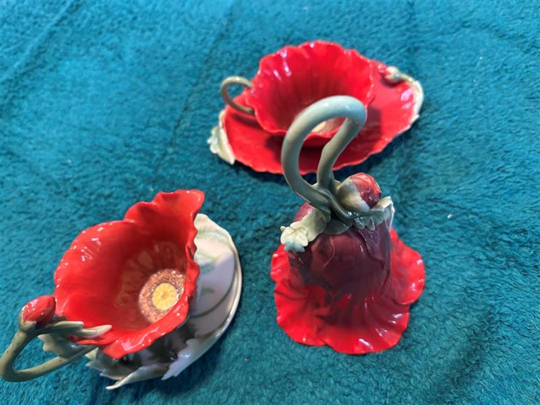 Franz Tea Cup and Saucer, Milk Jug, and Elegant Bell - Etsy