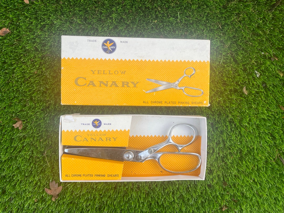 Chrome Plated Yellow Canary Scissors - Etsy