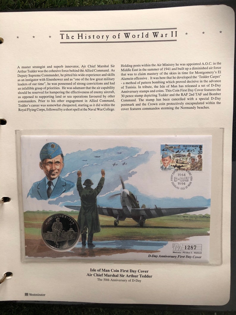 The History of World War 2 A4 Binder Book Coins and Stamps Collectibles ...