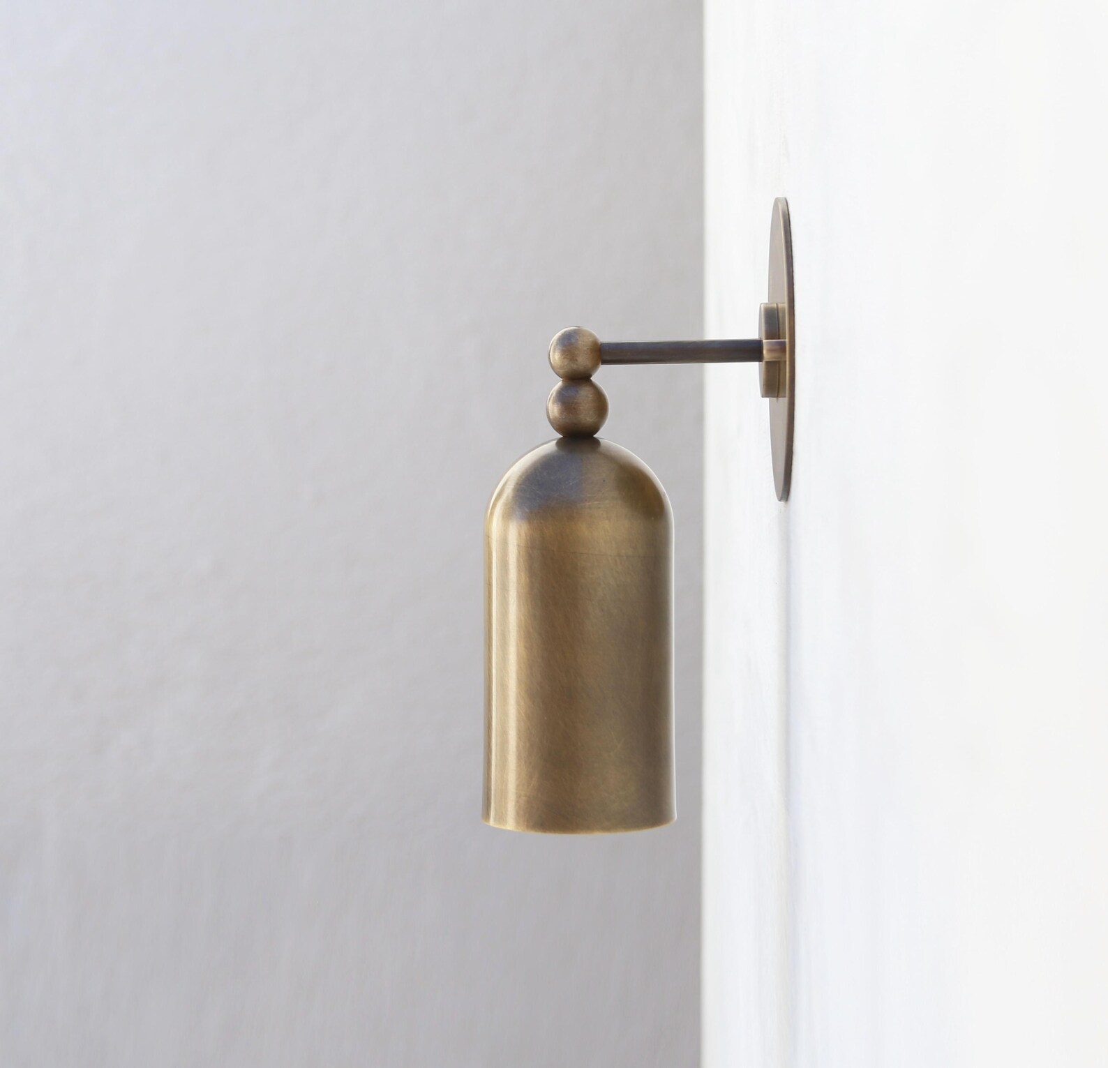 Brass Wall Sconce Light, Modern Brass Light, Mid Century Brass Wall ...