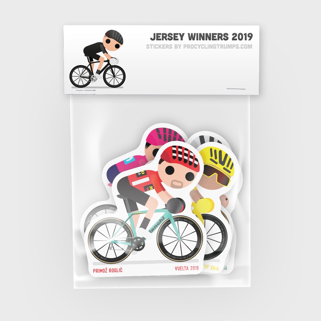 Pro Cycling Sticker Pack Jersey Winners 2019 - Etsy
