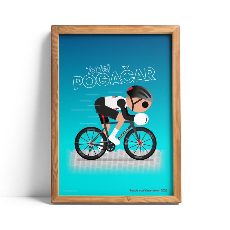 Tadej Pogacar Flanders 2023 Print - Etsy