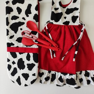 Cow Print Kitchen Towel Set - Etsy