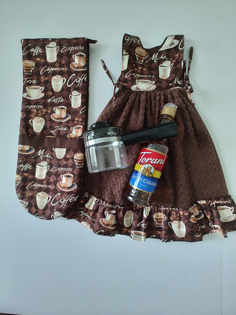 Coffee Themed Kitchen Towel Set - Etsy