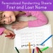 Custom First and Last Name Handwriting Practice Sheets for Pre ...