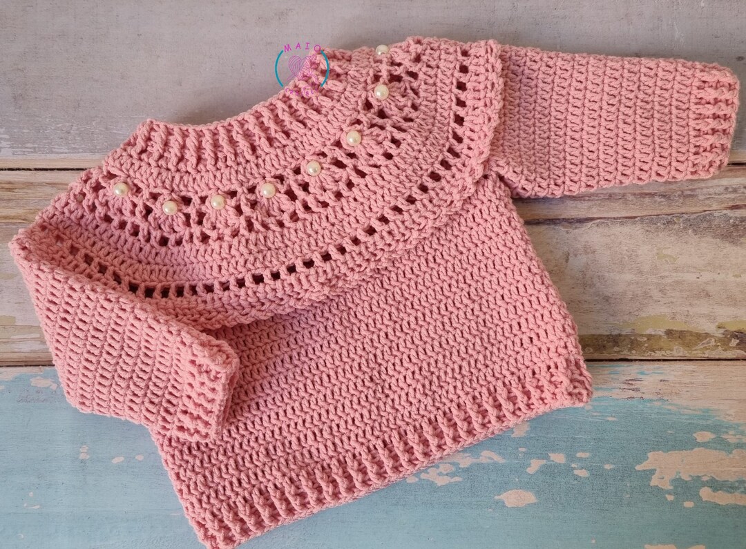 Baby Crochet Sweater Pattern, Sizes Newborn to 4 Years Old - Etsy