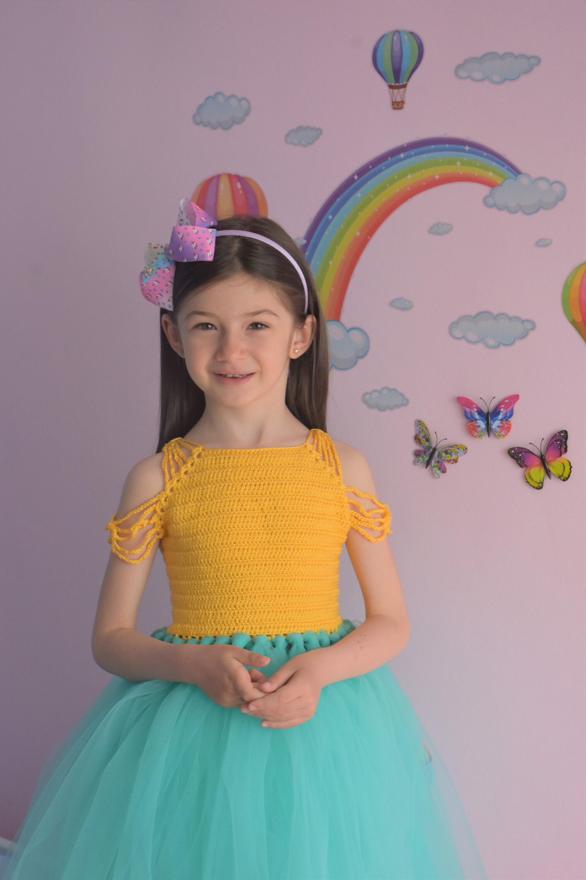 Girl Crochet Tutu Dress Pattern Flower Girl Dress Pattern | Etsy