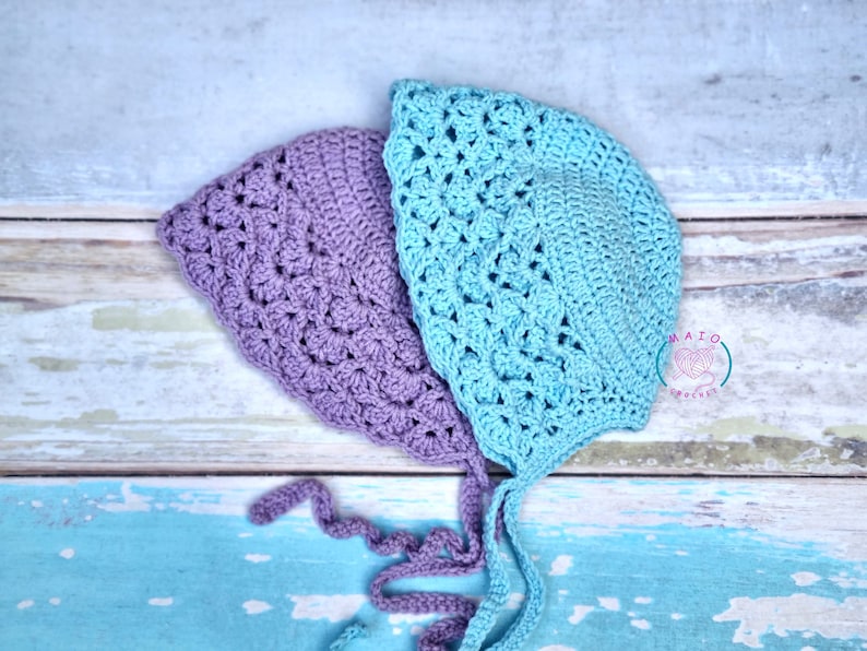 Crochet Baby Bonnet Pattern, Sizes Newborn to 12 Months - Etsy