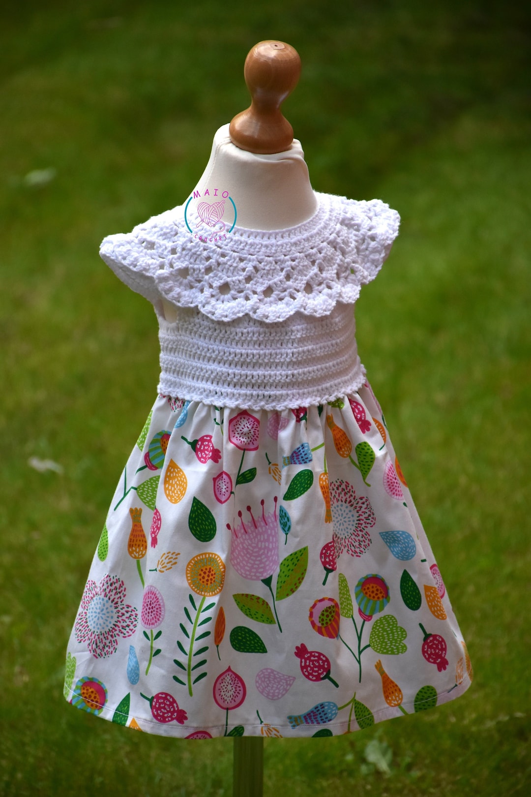 Crochet Fabric Dress Pattern, Sizes 1 to 6 Years Old - Etsy