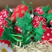 Fabric Strawberry Set of 5 Fabric Strawberries Strawberry Tier Tray ...