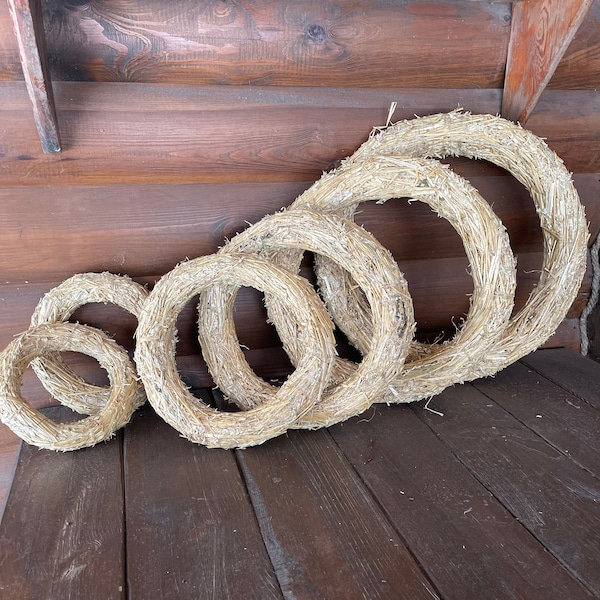 Straw Wreath - Etsy
