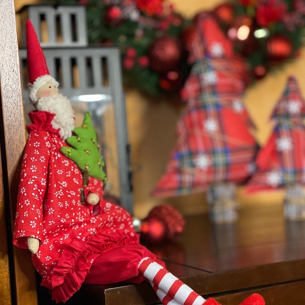 Christmas Rag Doll - Etsy