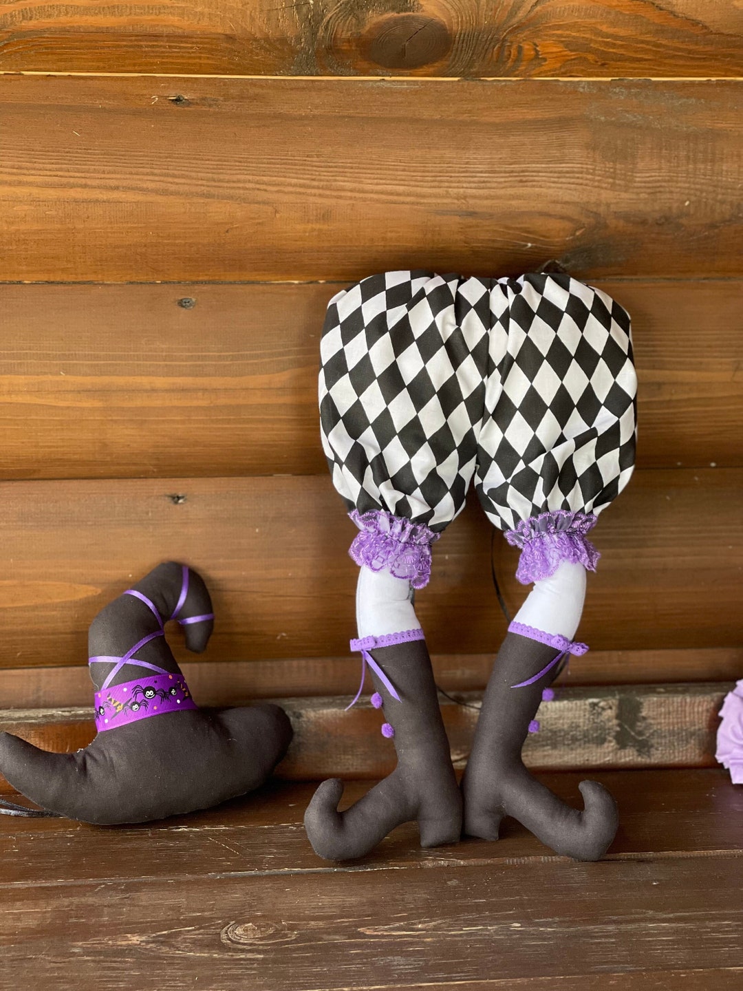 Witch Butt Halloween Decor Witch's Butt for Wreath Halloween Witch Butt Halloween Wreath Holder ...