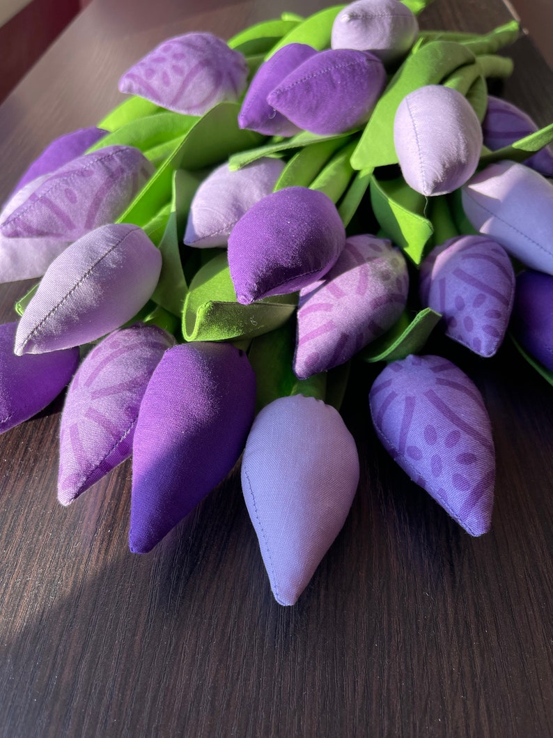 Tulips Fabric Flowers Fabric Tulips Spring Flowers Mother's Day ...
