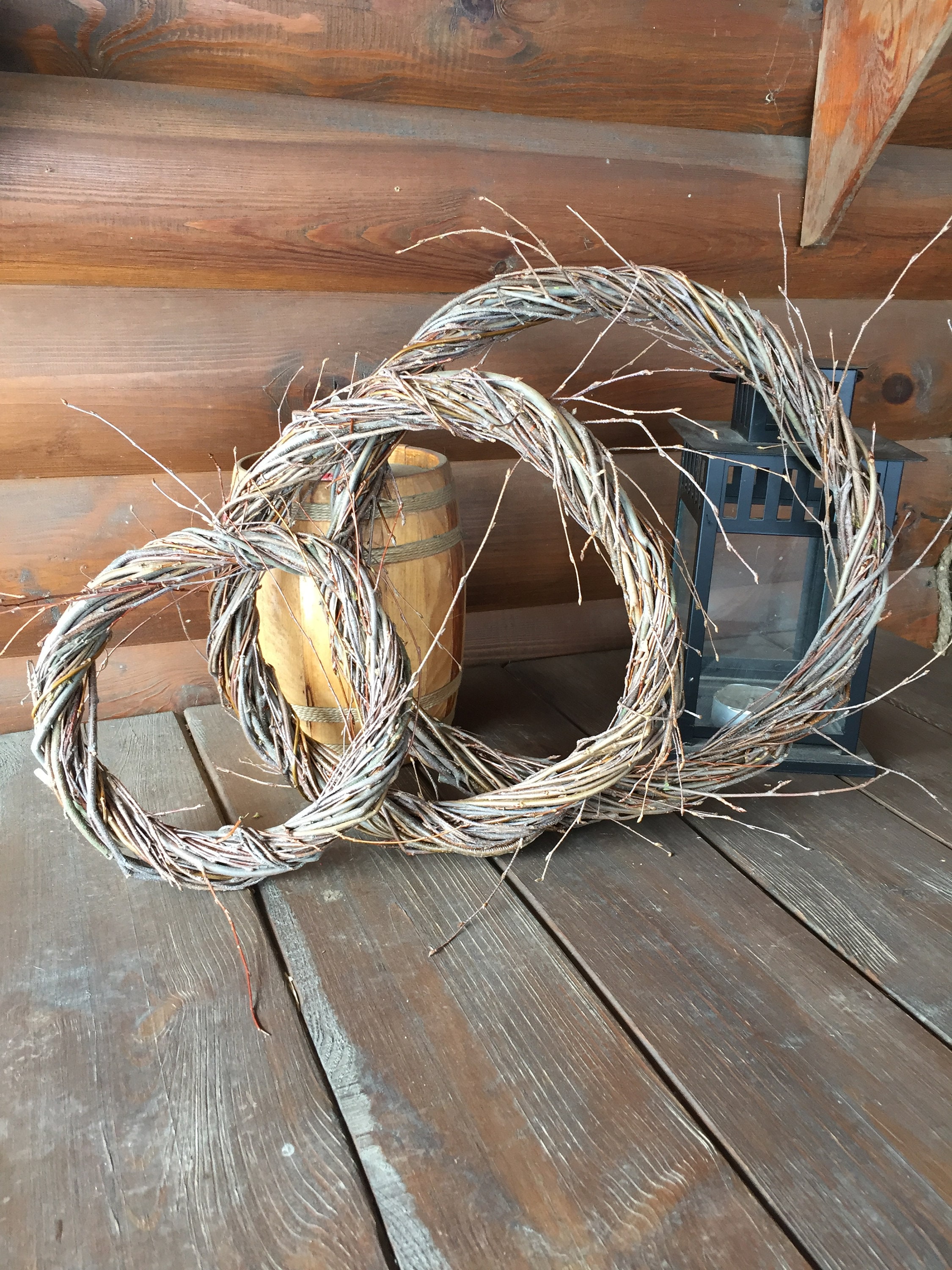 Birch wreaths Wreath base Wreath of branches Christmas wreath | Etsy